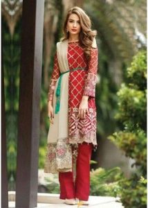 Lawn suit Bazu design 2025 - Story.com.pk