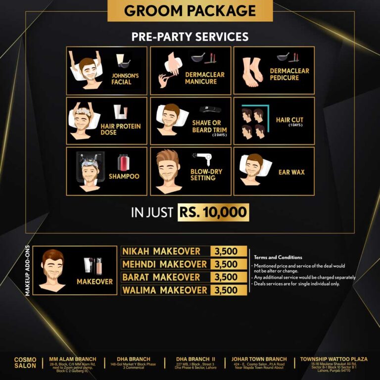 COSMO Salon Rate List 2025 - Story.com.pk